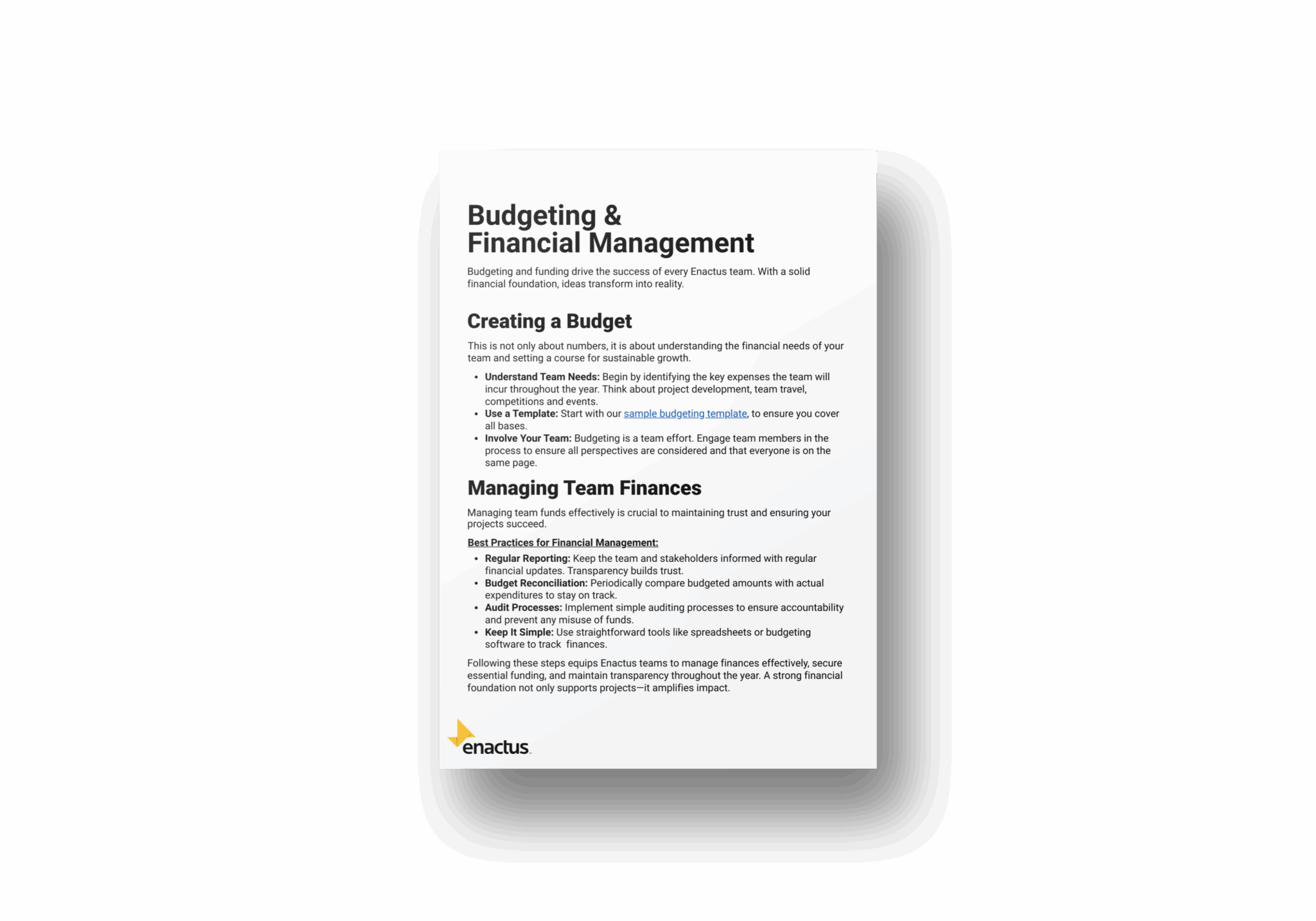 Resources - Enactus Canada